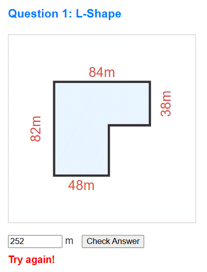 Perimeter of compound rectangles